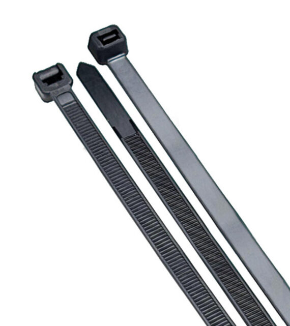 Nylon cable ties 2.5 x 200 mm - black - sas