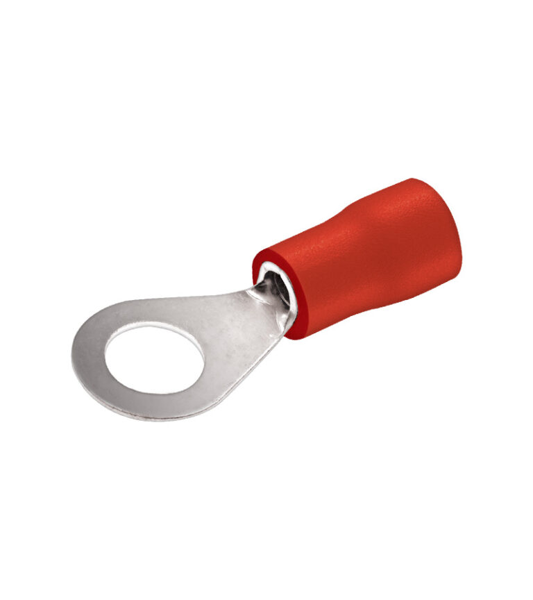 Insulated ring terminals - Ø3mm red - sas