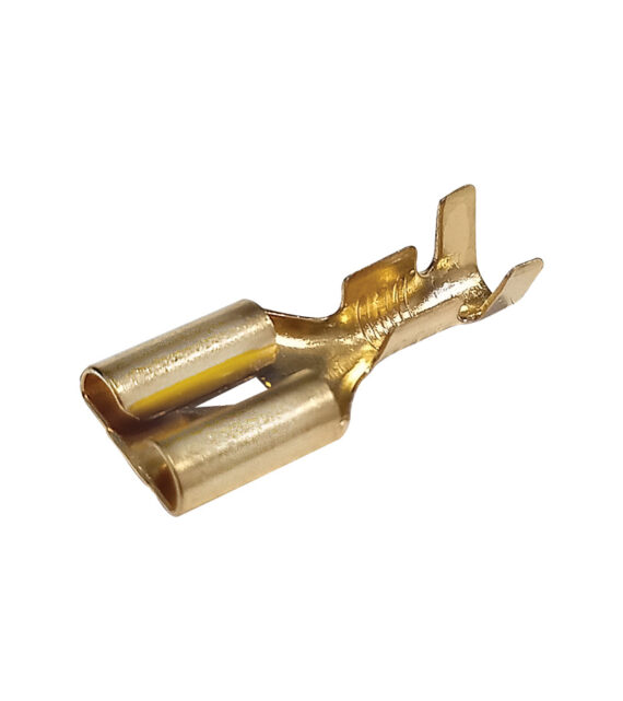 Open barrel female faston terminals with pin - 2.8x0.5mm - sas