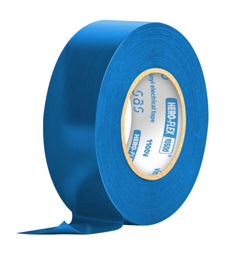 'HERO-FLEX 10500' vinyl electrical tape - Blue - sas